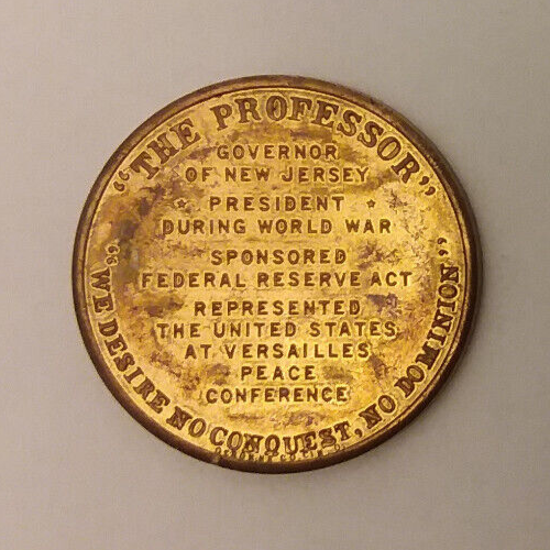 Woodrow Wilson 28th President Coin Medal Token 26mm | eBay