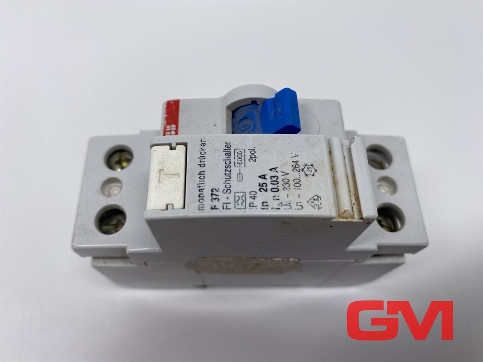 ABB FI-Schutzschalter F372 25A FI protective switch 2-polig 0,03A 25/0,03A | eBay