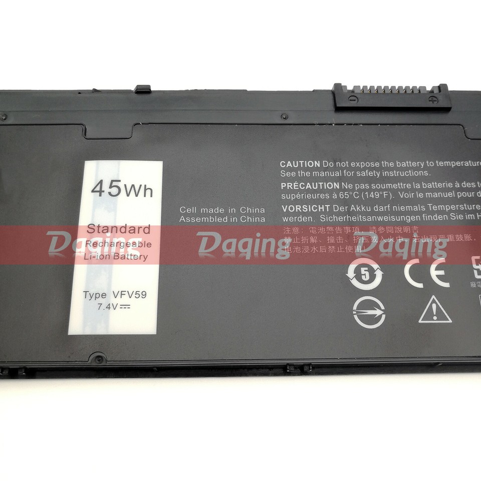 New 45Wh WD52H VFV59 Laptop Battery For Dell Latitude 12 7000 E7240 ...