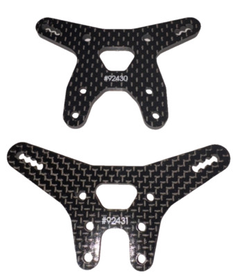Team Associated B7 2wd Buggy Carbon Front & Rear Shock Tower Set | eBay
