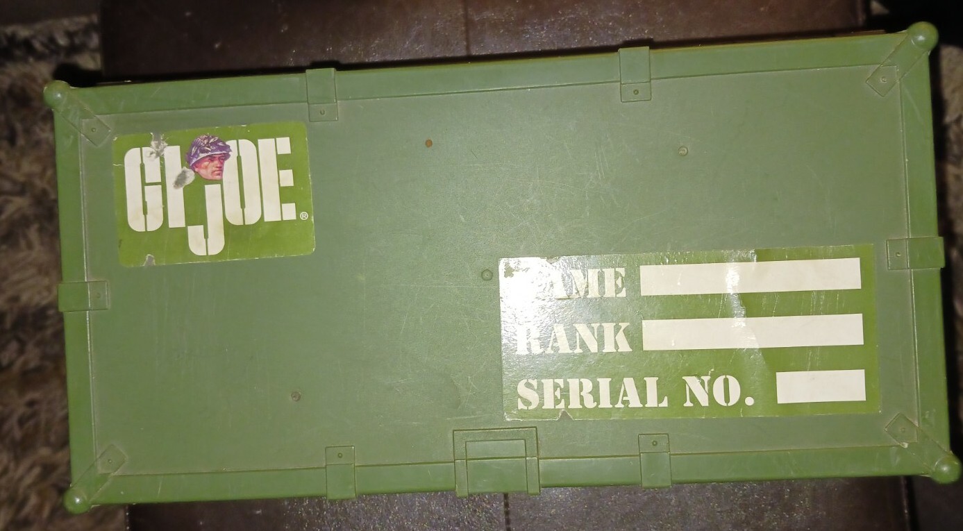 VTG GI JOE ARMY GREEN TOOL BOX PLASTIC 1997 HASBRO FOOT LOCKER CASE | eBay