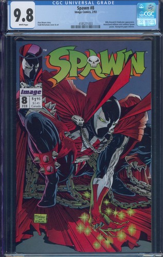 Spawn #8 CGC 9.8 Todd McFarlane Spider-Man #1 1990 Homage Cover A Image ...