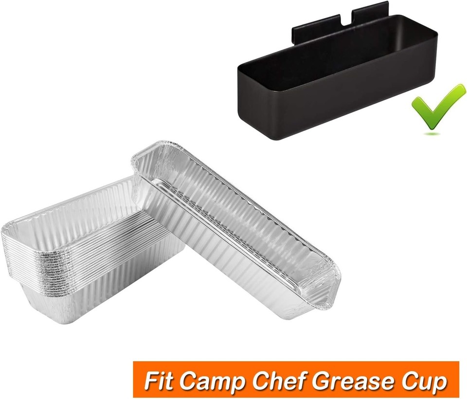 MixRBBQ Grease Cup with Aluminum Drip Pans Liner Set for Camp Chef ...