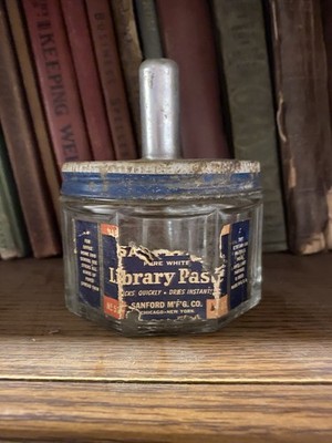 Vintage Sanfords Library Paste Jar. - Empty | eBay