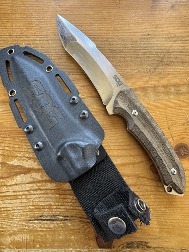 SOG Kiku Large Fixed Blade Knife /Kydex Sheath | eBay