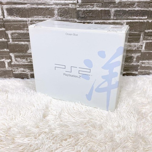 SONY PlayStation 2 PS2 SCPH37000 Ocean Blue Console Tested w/ Box ...