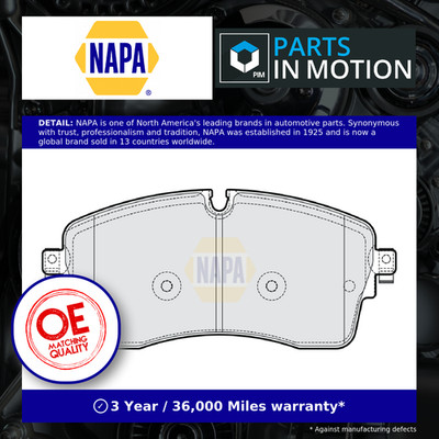 Brake Pads Set fits JAGUAR E-PACE X540 2.0 Front 2017 on NAPA J9C7133 ...