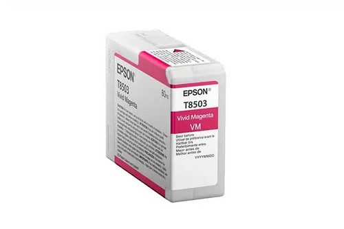 Epson T850 UltraChrome HD 80 mL Vivid Magenta Ink Cartridge [T85030N ...