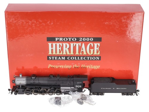 Proto 2000 920-60010 HO Scale C & S 2-10-2 Steam Locomotive #908 LN/Box ...
