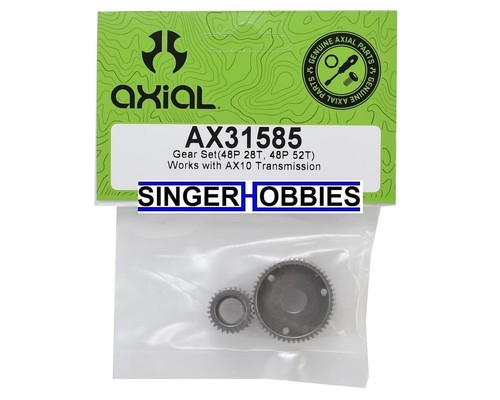 Axial AXIC3710 AX31585 48P Metal Transmission Gear Set 28T & 52T SCX10 ...