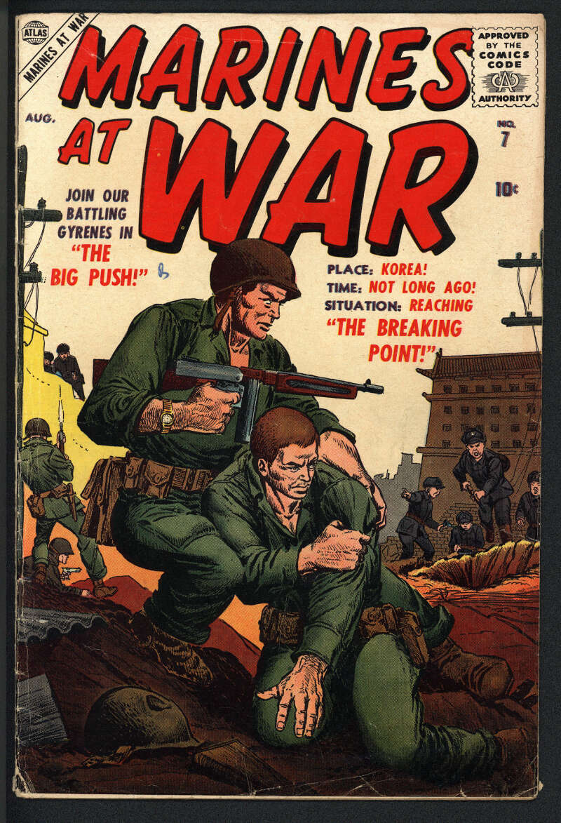 MARINES AT WAR #7 3.5 // ATLAS COMICS 1957 | eBay