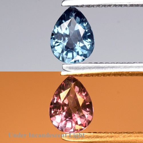 💎 0.42ct 5x4mm VVS Pear Natural Color Change Garnet - Unheated, Madagascar Gem | eBay