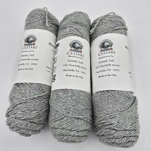 3 Skeins CESTARI Yarn Heather Collection SPRING MEADOW Cotton Wool ...