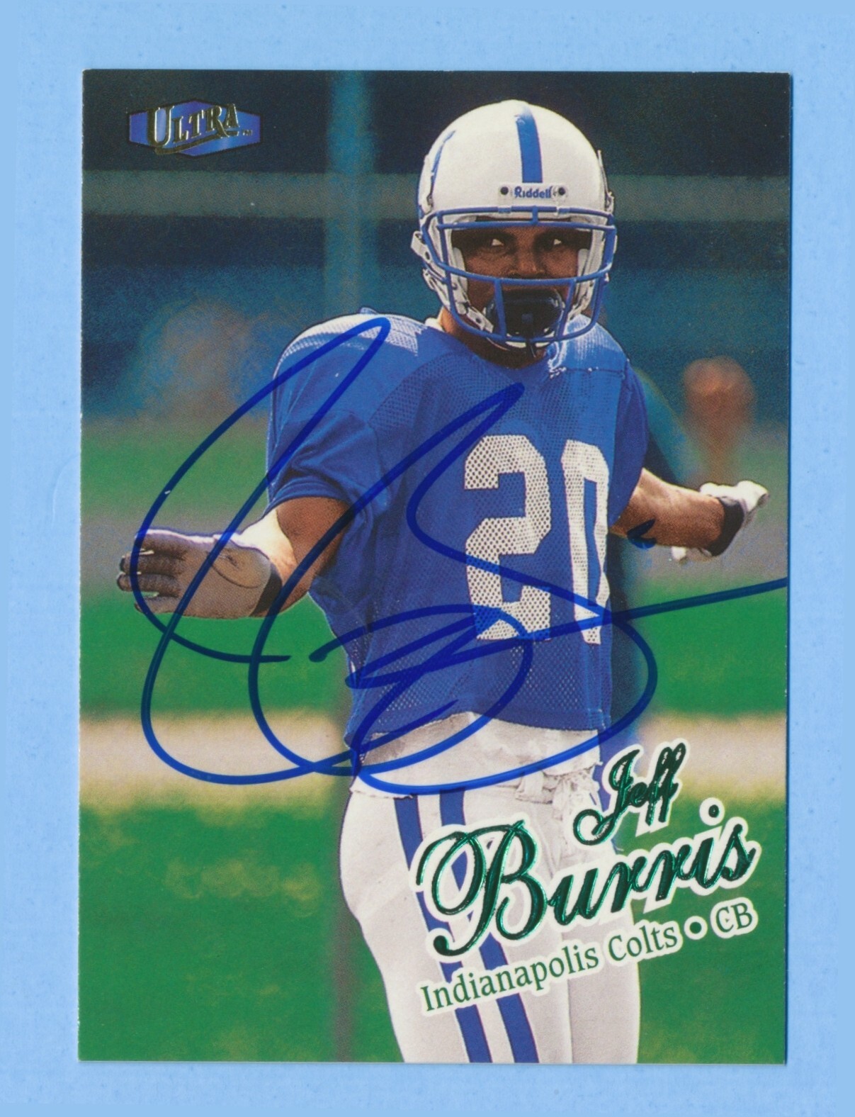 Jeff Burris - Signed/Autographed - 1998 Fleer Ultra Card #245 ...