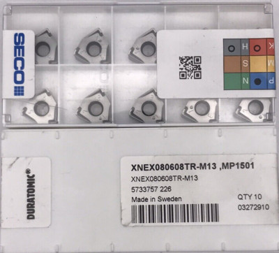 Seco Turning Inserts XNEX 080608TR-M13 MP1501 Indexable Inserts ***New ...