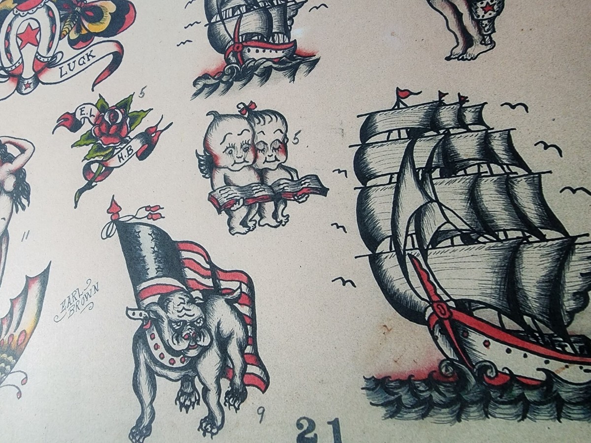 Tatuaggi Flash In Stile Tradizionale Americano Corso Di Tattoo Della