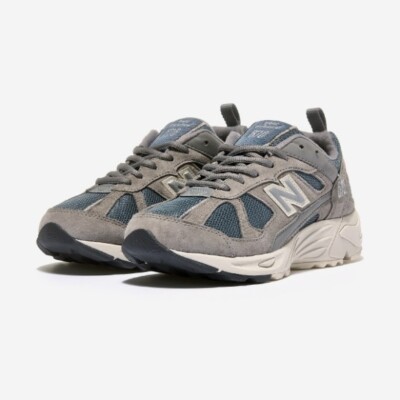 New Balance 878 Gray Steal Blue 4-12Size CM878KO1 Expeditedship | eBay
