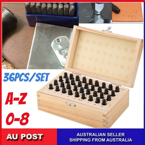36pcs 4mm Letter Number Punch Stamp Metal Alphabet Stamping Pressing W ...