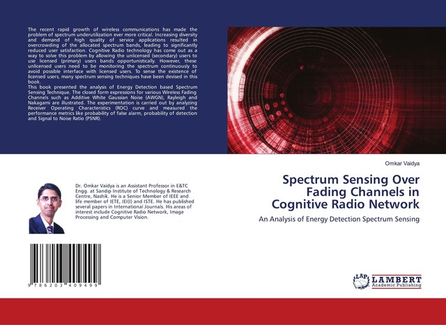 Spectrum Sensing Over Fading Channels in Cognitive Radio Network von Omkar Vaidya (2021 ...