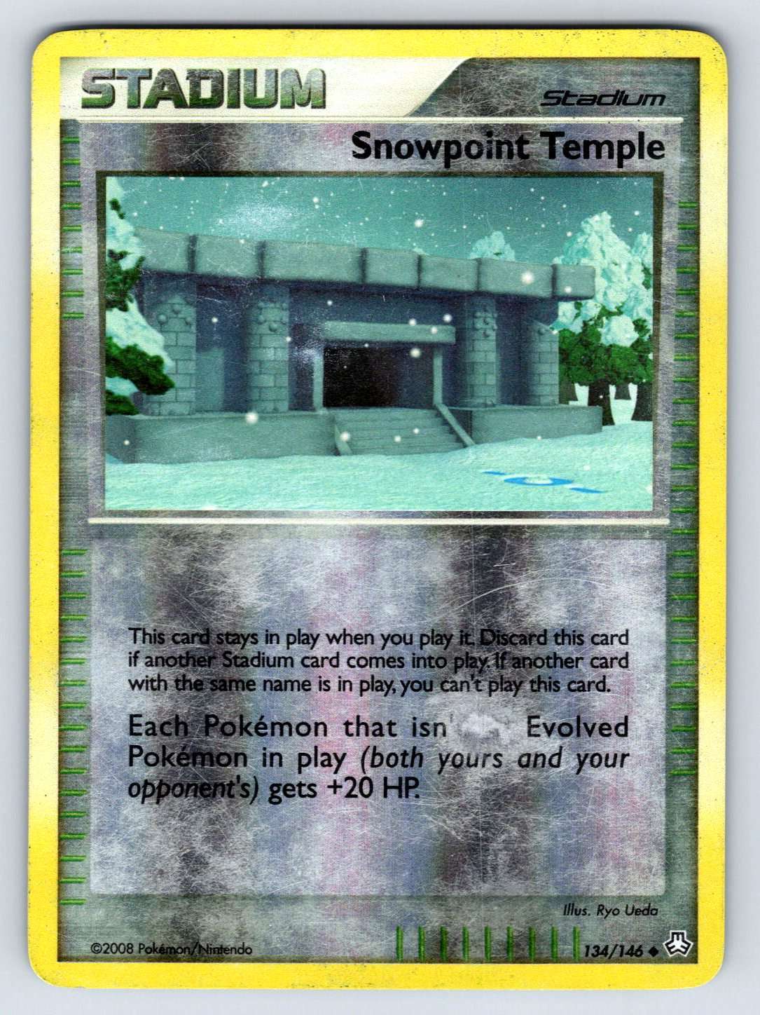 Snowpoint Temple 134/146 Legends Awakened Reverse Holo Pokemon Card LP ...