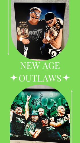 New Age Outlaws UNSIGNED 8x10 Lot (4) WWE Wrestling WWE WCW NXT ROH NWA ...