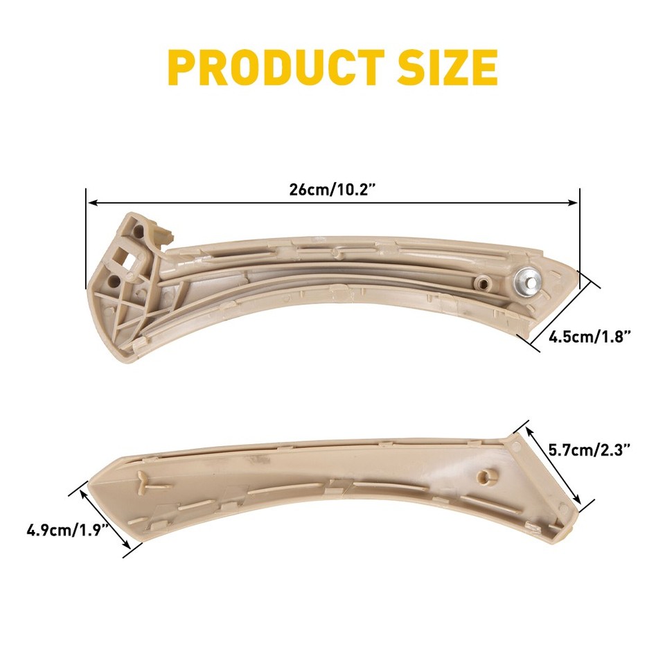 Fit For E90 BMW 328i Inner+Outer Door Panel Handle Pull Trim Cover ...