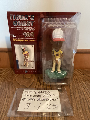 2002 UD Tiger Woods Tiger's Quest Collectors Series Bobblehead Tiny ...