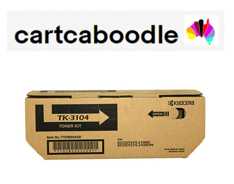 Genuine Kyocera TK-3104 / TK3104 Toner - For FS2100D FS2100D M3040IDN ...