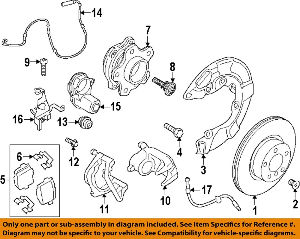 BMW OEM 19-25 230i xDrive Rear Suspension Brake Components-Rotor ...