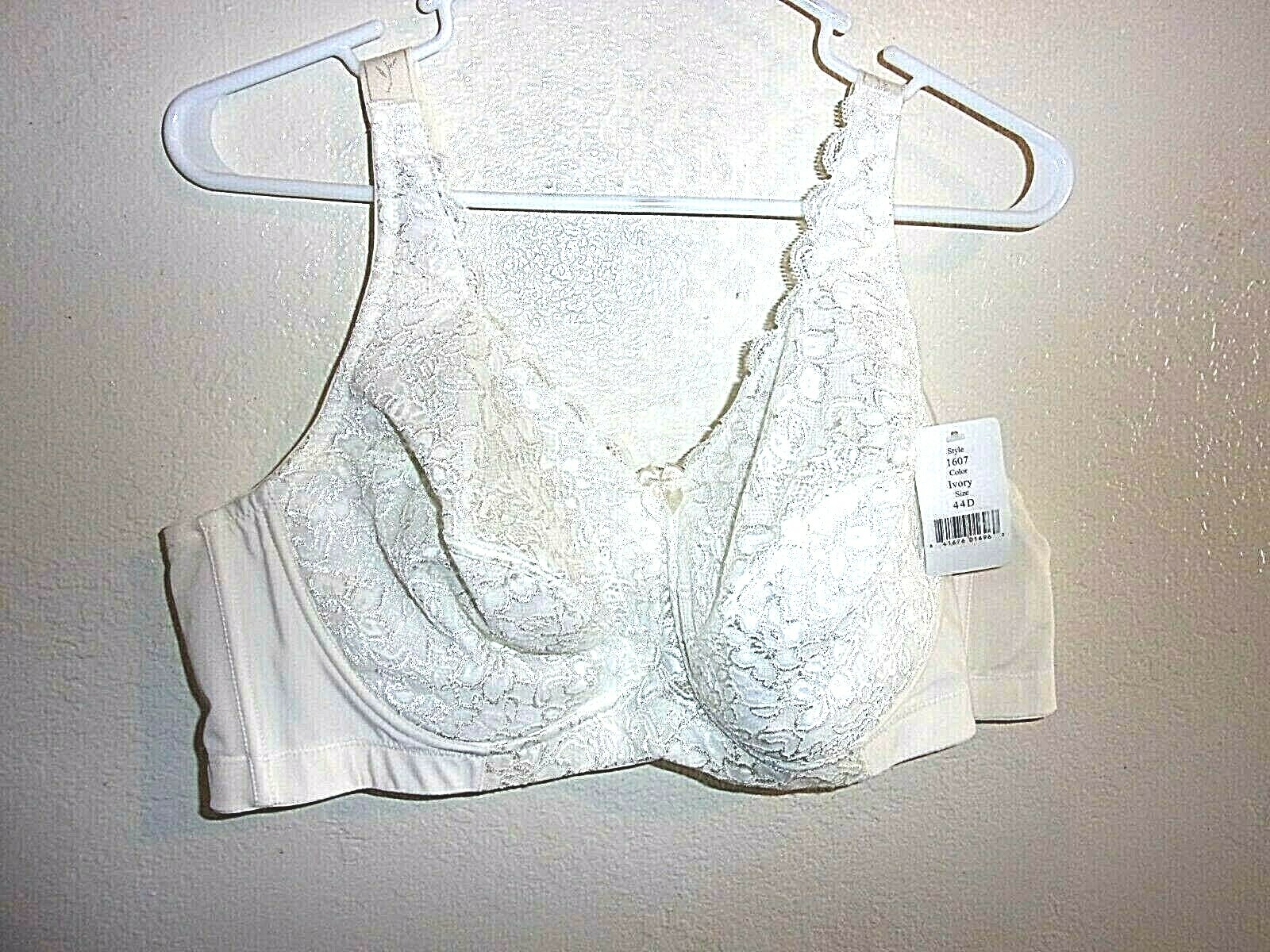 44D Elila Stretch Lace Soft Cup Full Coverage Wire Free Bra 1607 MSRP ...