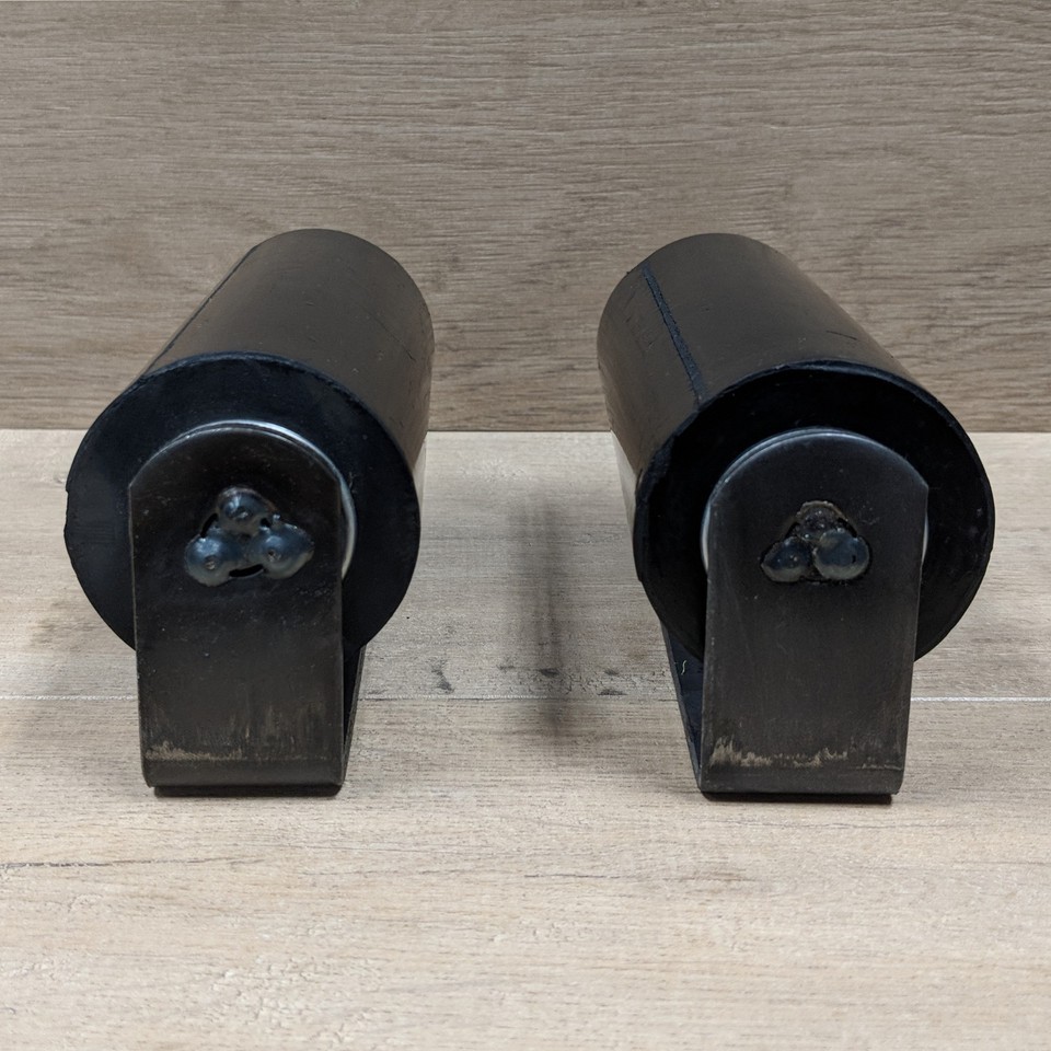Gate Roller Rubber Top Guide Rubber 6" Sliding Rolling Slide Black | 2 ...