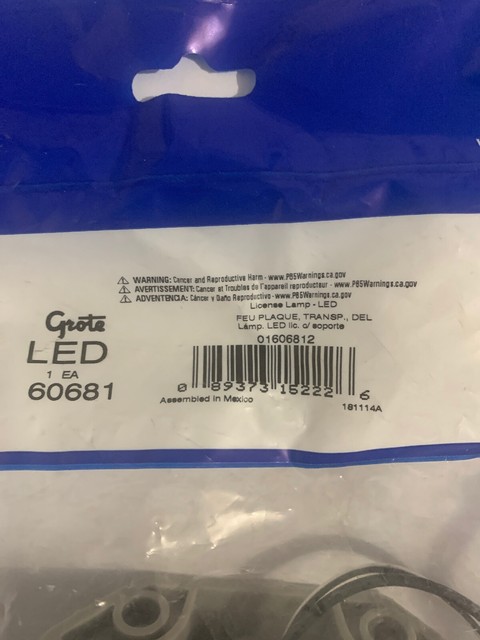 License Light Grote 60681 for sale online | eBay