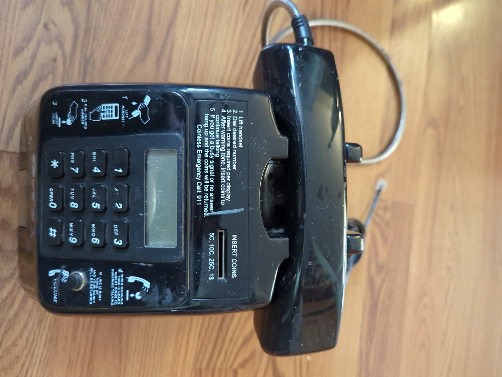 Vintage Antique Telephone Phone Model 909 Pay Phone Coin | eBay