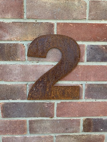 10 Inch rusty metal letters and numbers shop sign home COMBINED POSTAGE ...