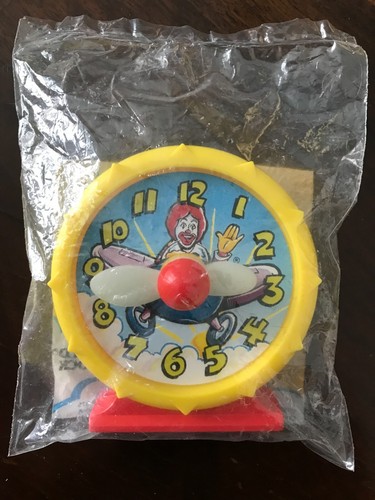 1990 McDonald's Good Morning Happy Meal, 'Ronald Clock' Sealed/New | eBay