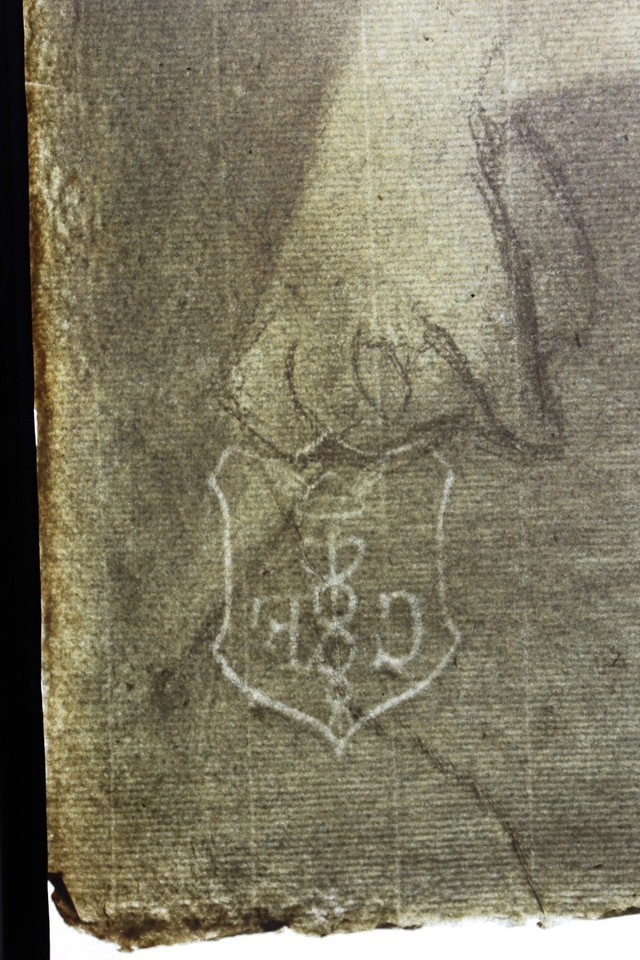 Ritratto Di Bambino Firmato Datato Bambino Art Nouveau Filigrana ...