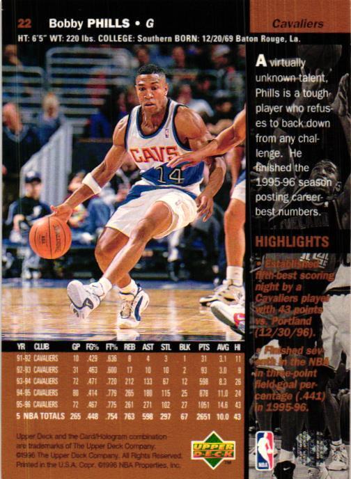 1996-97 Upper Deck #22 Bobby Phills | eBay