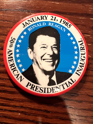 Ronald Reagan Inauguration 1985 button pinback 3 inch | eBay