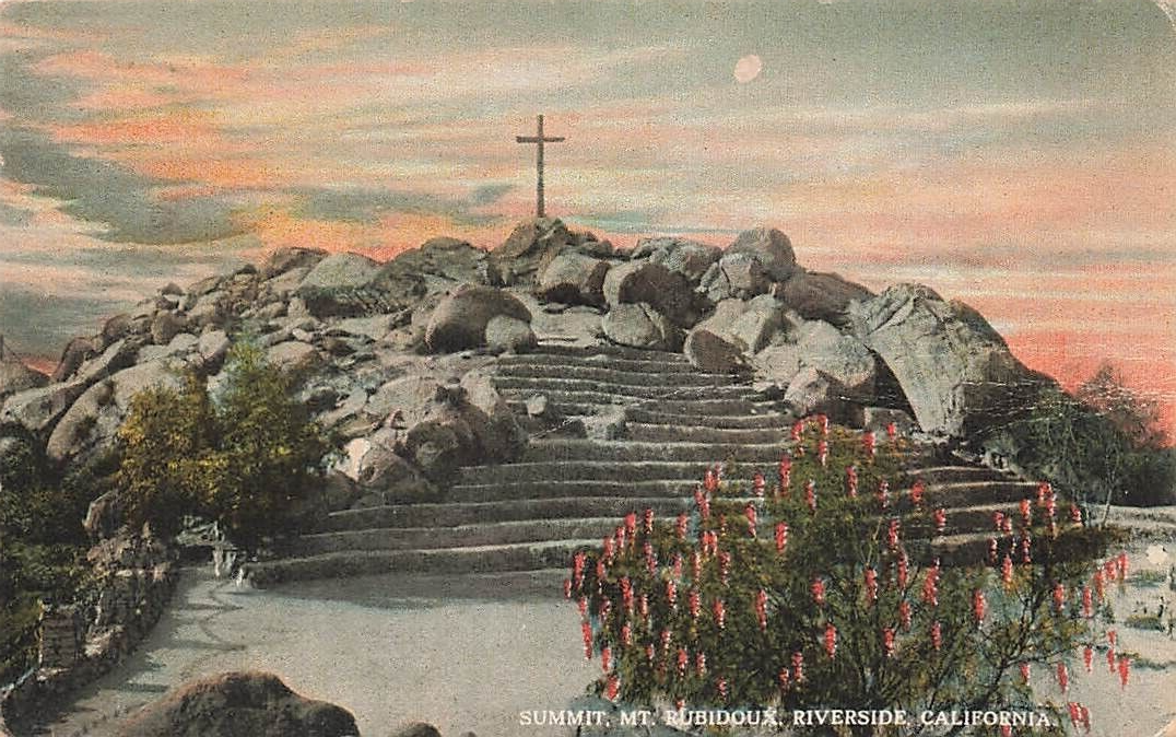 Postcard Summit Mt Rubidoux Riverside California NH1 | eBay