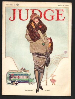 Judge 2/7/1925-famous humor comic weekly-GGA cover by John Holmgren ...