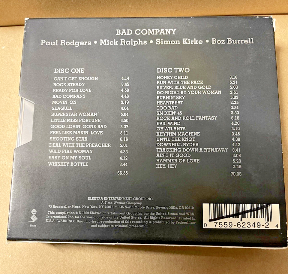 Bad Company The Original Bad Company Anthology Elektra 2 x CD 1999 | eBay