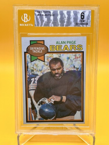 1979 Topps #15 ALAN PAGE BGS 6 EX-MT (HOFer, Hall of Famer, Bears, BVG ...