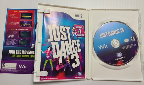 Nintendo Wii Ubisoft Just Dance 3 Game with Box & Instruction Manual | eBay