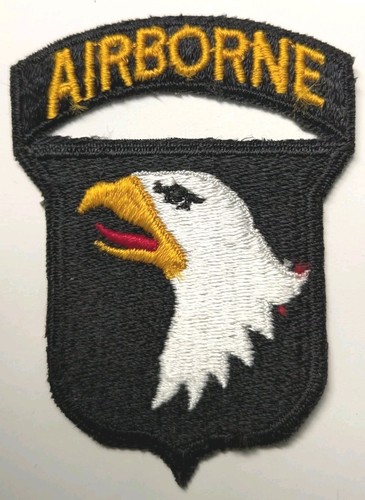 101st Airborne 1 Piece Shoulder Patch - Heavy Black Backstitching L5 | eBay