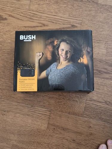 Bush Portable FM/AM Radio with Headphone Socket, Battery-Powered | eBay UK
