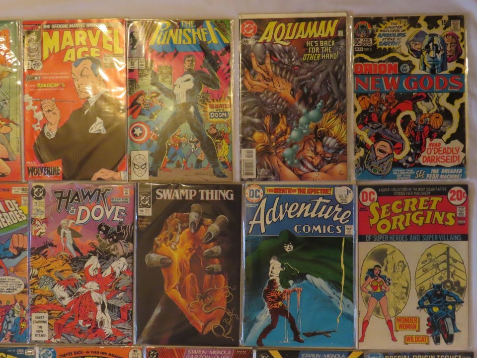 Lot of 60 DC & Marvel Comics Sandman OMAC Omega Men Punisher New Gods ...