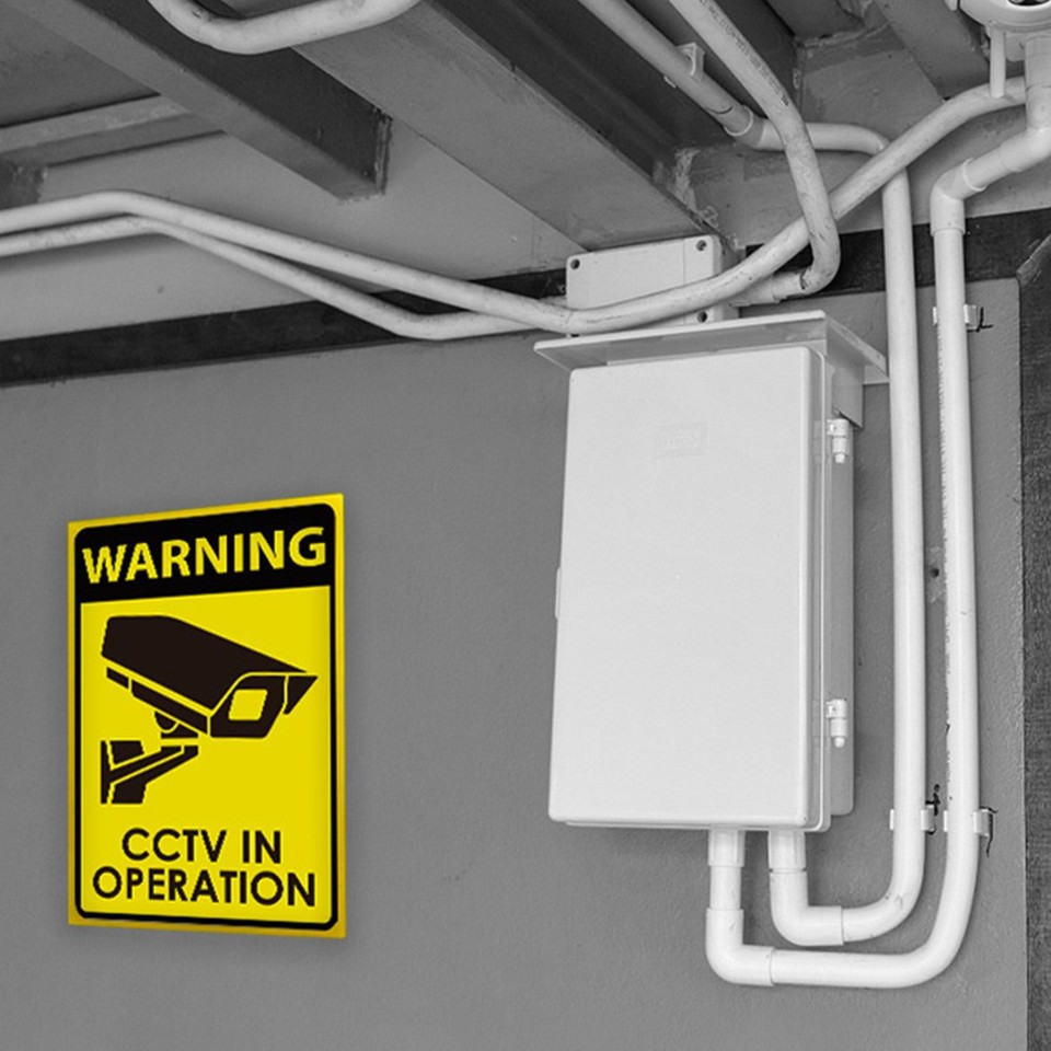 Security Camera Use Sign Self-adhesive Safety Cctv Sticker Recording | eBay