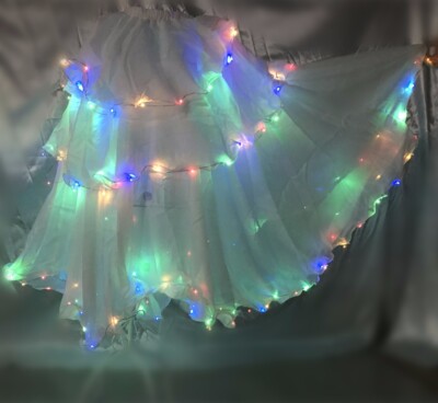 LED Skirt Dress Belly Dance Tango Samba Carnival Skirt Festival Fancy ...