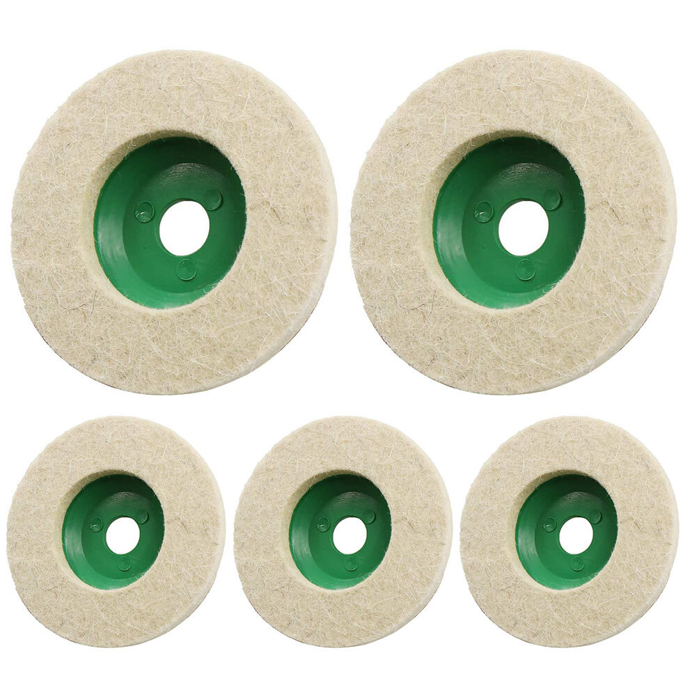 5 Pcs Wool Polishing Wheel Disc Wear-Resistant 4 Inch 100mm for Metal ...