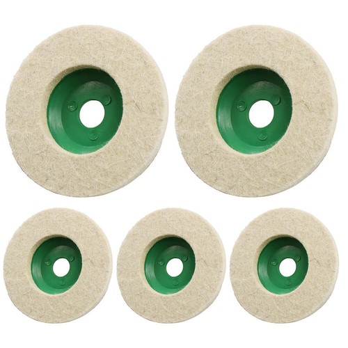 5 Pcs Wool Polishing Buffer Pad 4 Inch 100mm for Metal Glass Car (5PCS ...